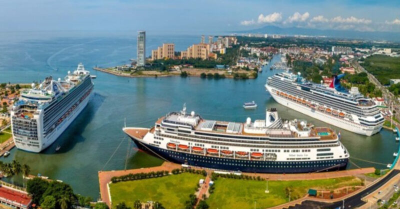 Puerto Vallarta registers third triple arrivals of cruise ships of the ...