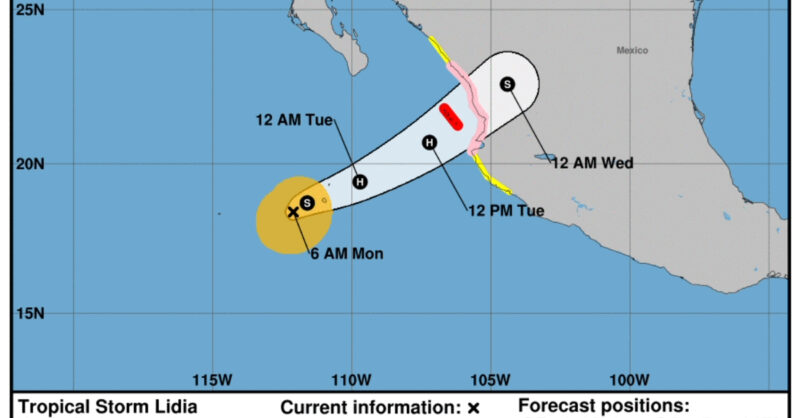 Puerto Vallarta Under Hurricane Watch as Tropical Storm Lidia ...