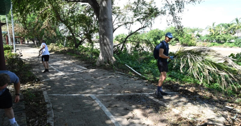 U.S. Coast Guard Cutter Waesche Volunteers in Puerto Vallarta Following ...