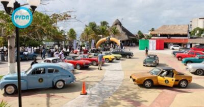 Tulum classic car rally turns downtown into open-air museum