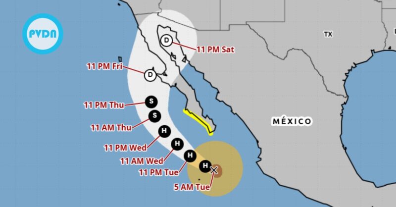 Puerto Vallarta storm watches expire as Priscilla targets BCS - Puerto ...